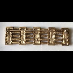 Vintage | Jewelry | Vintage Large Rectangular Gold Bar Pin | Poshmark